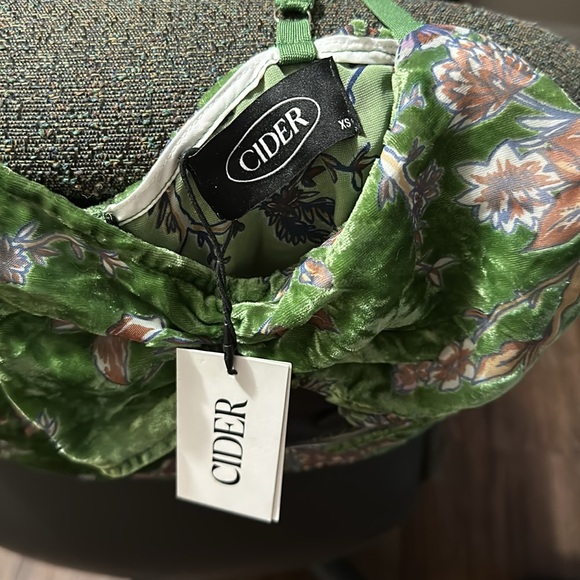 Cider | Tops | Nwt Cider Velvet Floral Corset Crop Top | Poshmark